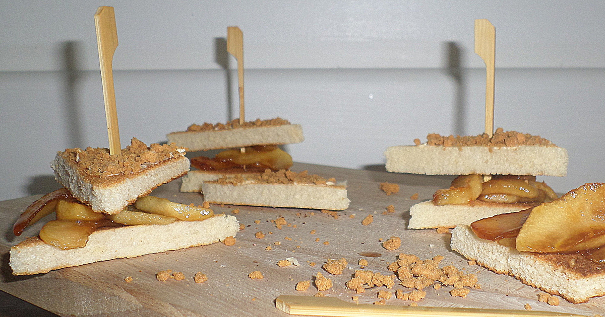 Recette Club sandwich de pommes au Carré Frais - 750g.com