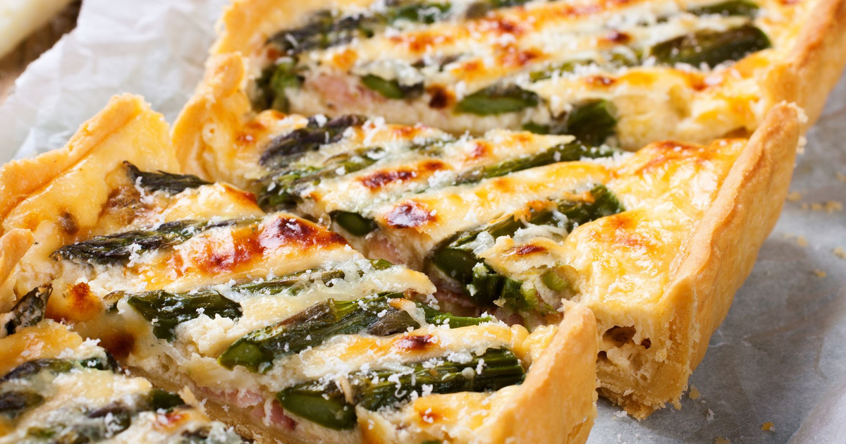 Recette Tarte graphique aux asperges - 750g.com