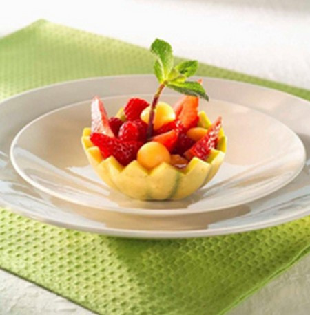 Recette Nage de melon au vin liquoreux aromatisé à la chicorée - 750g.com