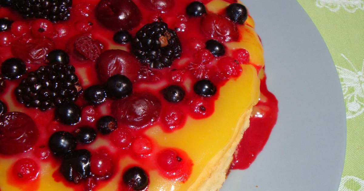Recette Cheesecake ricotta-fruits rouges au lemon curd - 750g.com