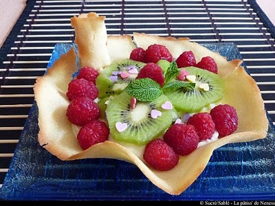 Recette Tulipes pâtissières aux fruits frais - 750g.com