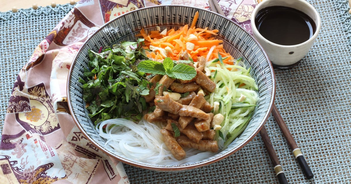 Recette Bobun revisité au porc sauté - 750g.com