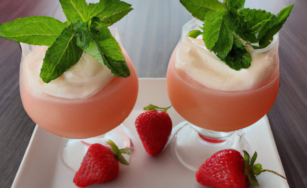 Recette Îles flottante à la fraises et à la menthe - 750g.com