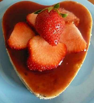 Recette Love Cheese-cake à la fraise - 750g.com
