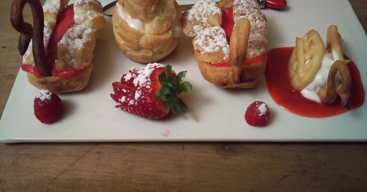 Recette Choux aux crèmes rouges - 750g.com