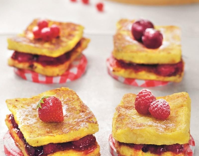 Recette Pain perdu brioché aux fruits rouges - 750g.com