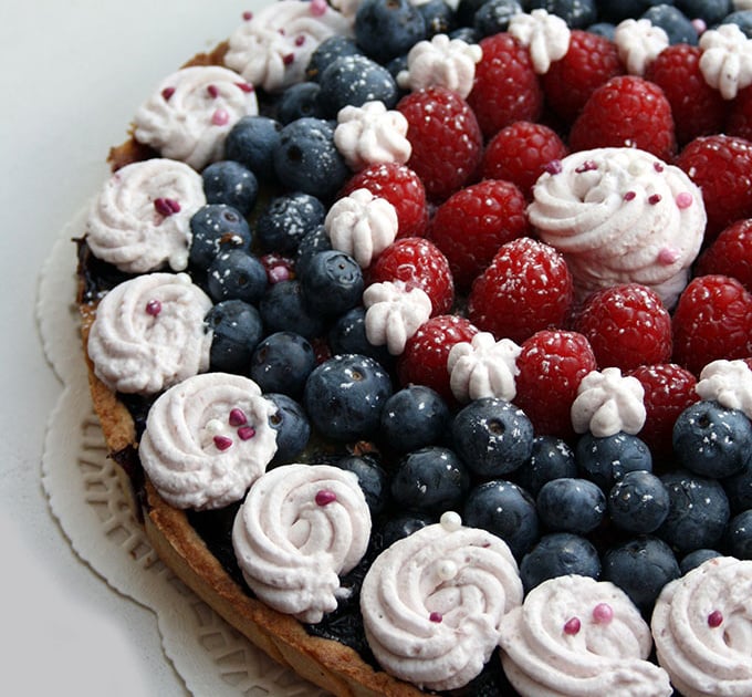 Recette Tarte mi crue/mi cuite aux fruits rouges - 750g.com