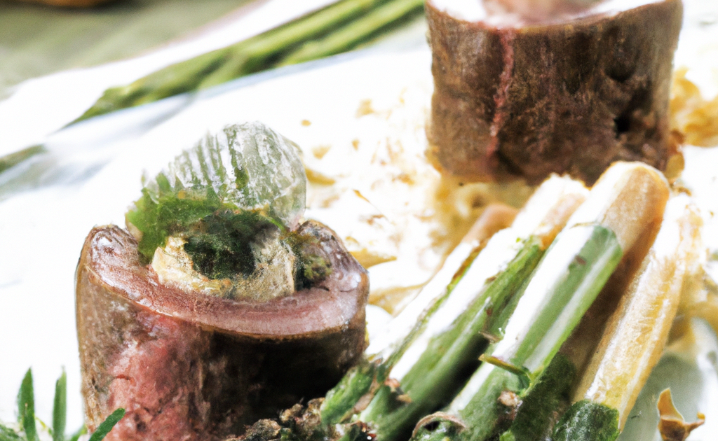Recette Filet d'agneau en croûte d'herbes et religieuse tiède aux ...