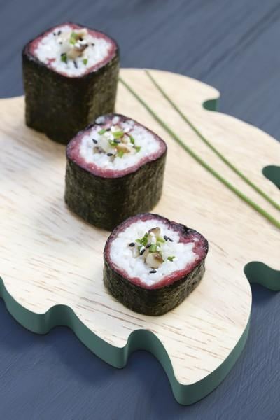 Recette Maki carpaccio shitake ciboulette - 750g.com