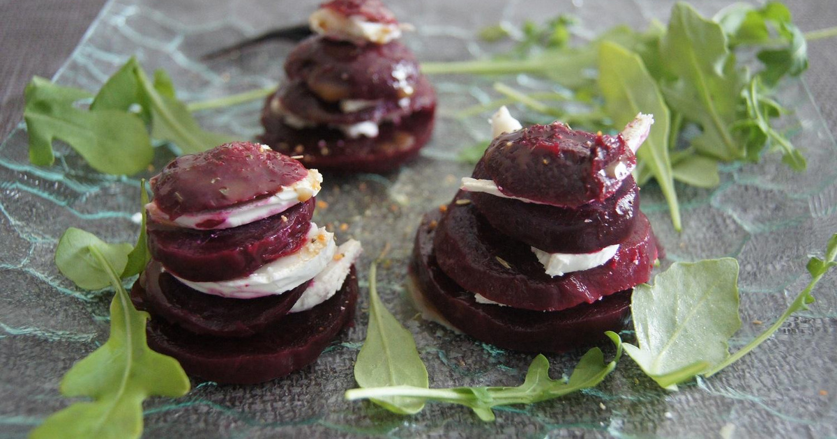 Recette Mille-feuilles de betteraves au chèvre - 750g.com