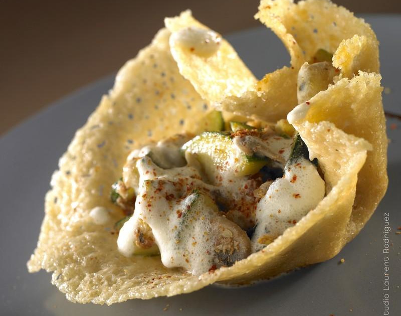 Recette Panier de parmesan Giovanni Ferrari, dinde et légumes poêlés ...