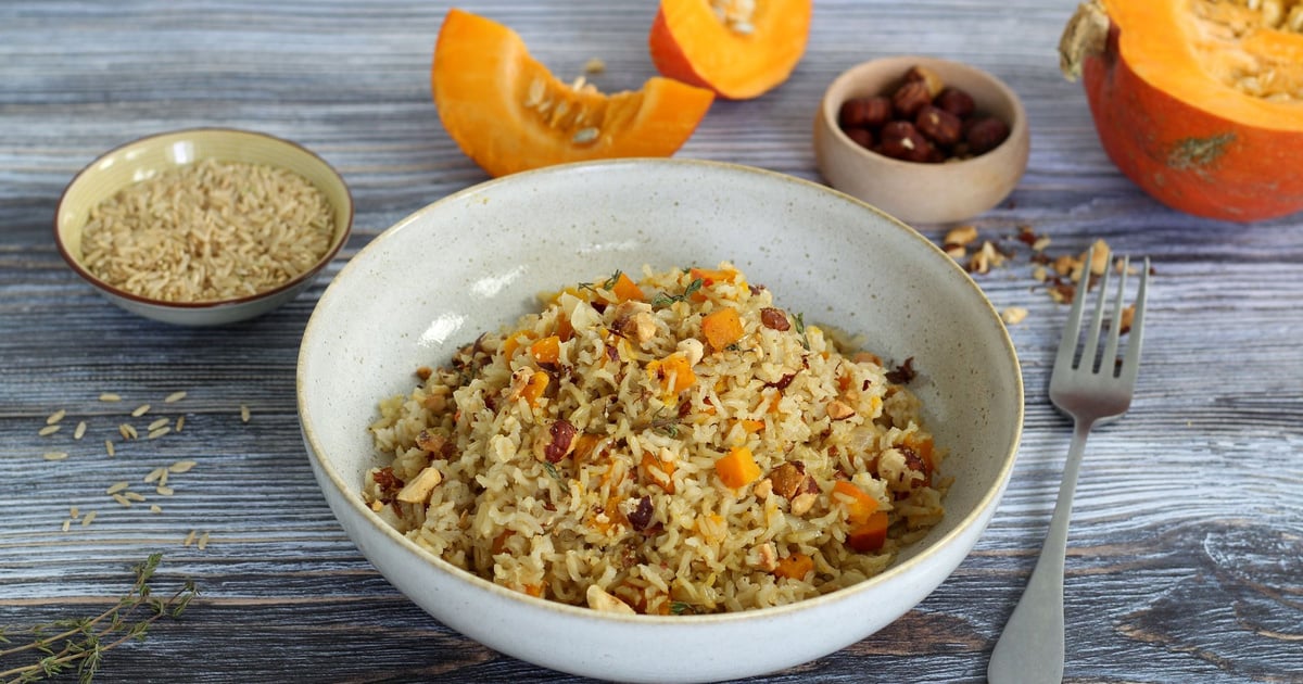 Recette Riz pilaf au potimarron - 750g.com