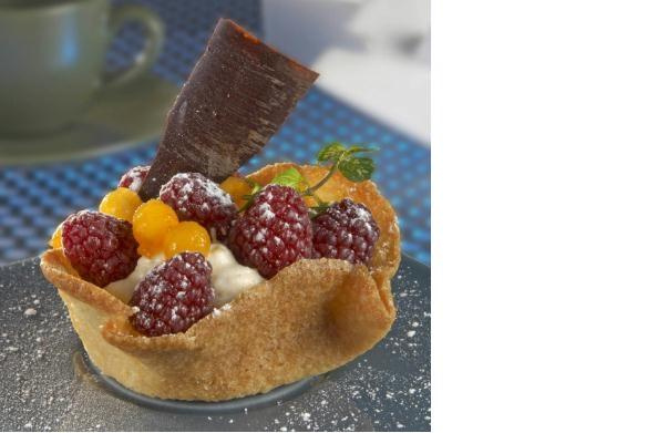 Recette Tulipe à la mousse de Persimon - 750g.com