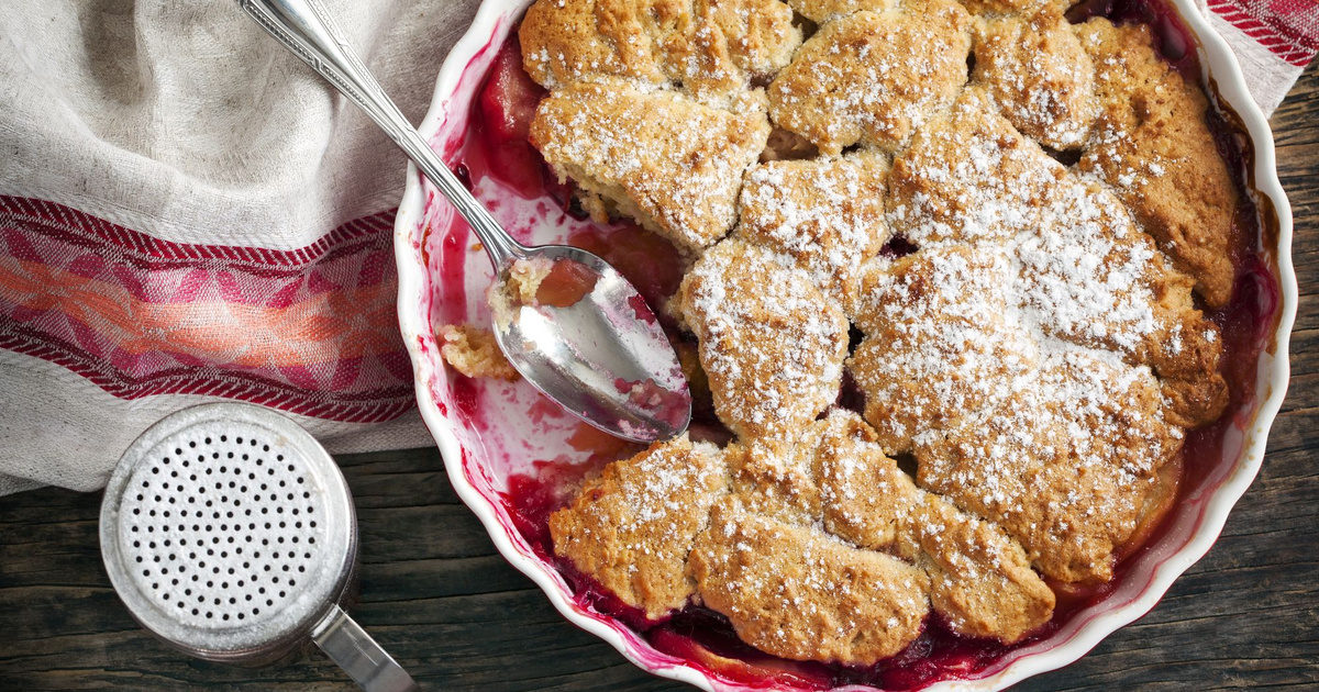 Recette Cobbler aux prunes - 750g.com