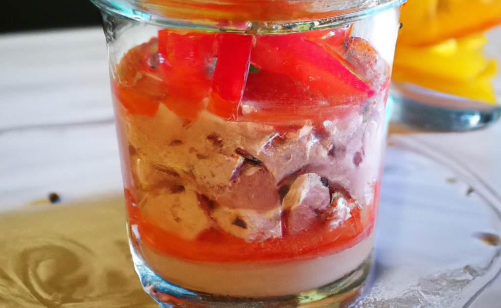 Recette - Verrine de poivron et thon en vidéo - 750g.com