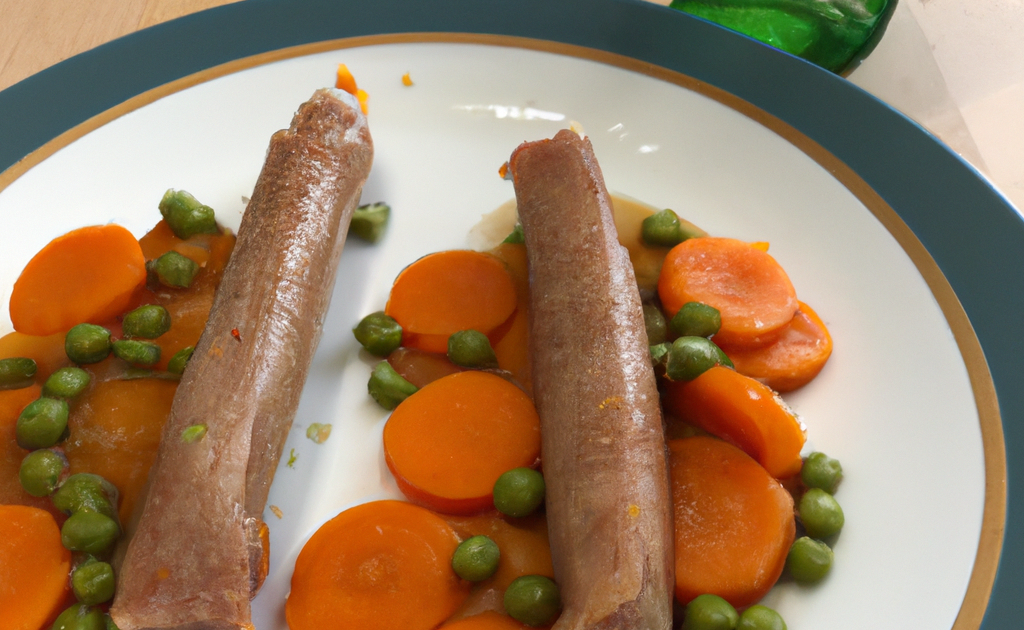 Recette Saucisses de veau, pois et carottes - 750g.com