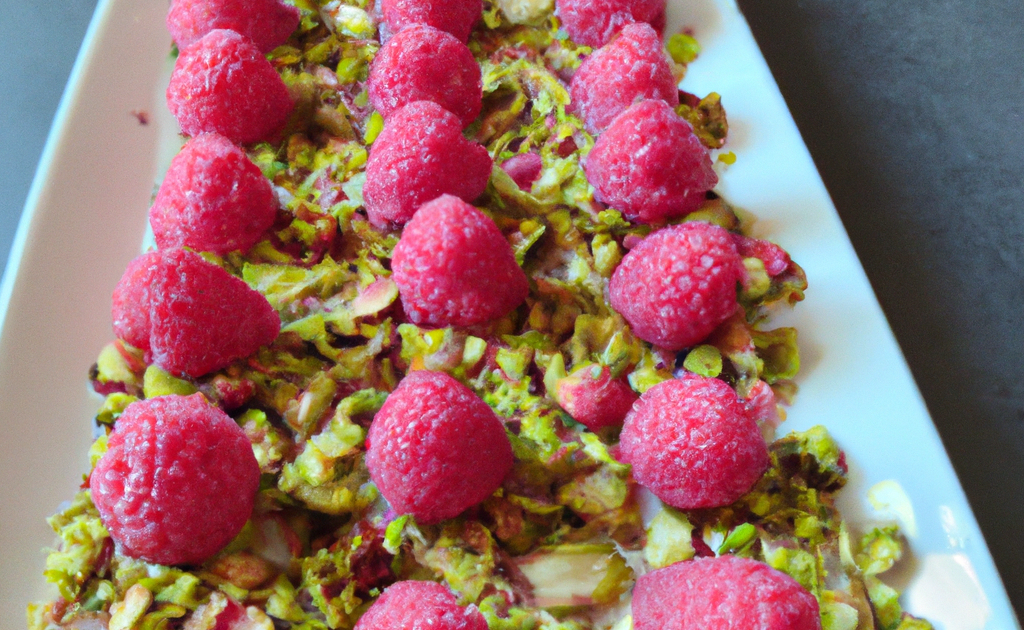 Recette Framboises soyeuses à la rose et aux éclats de pistaches - 750g.com