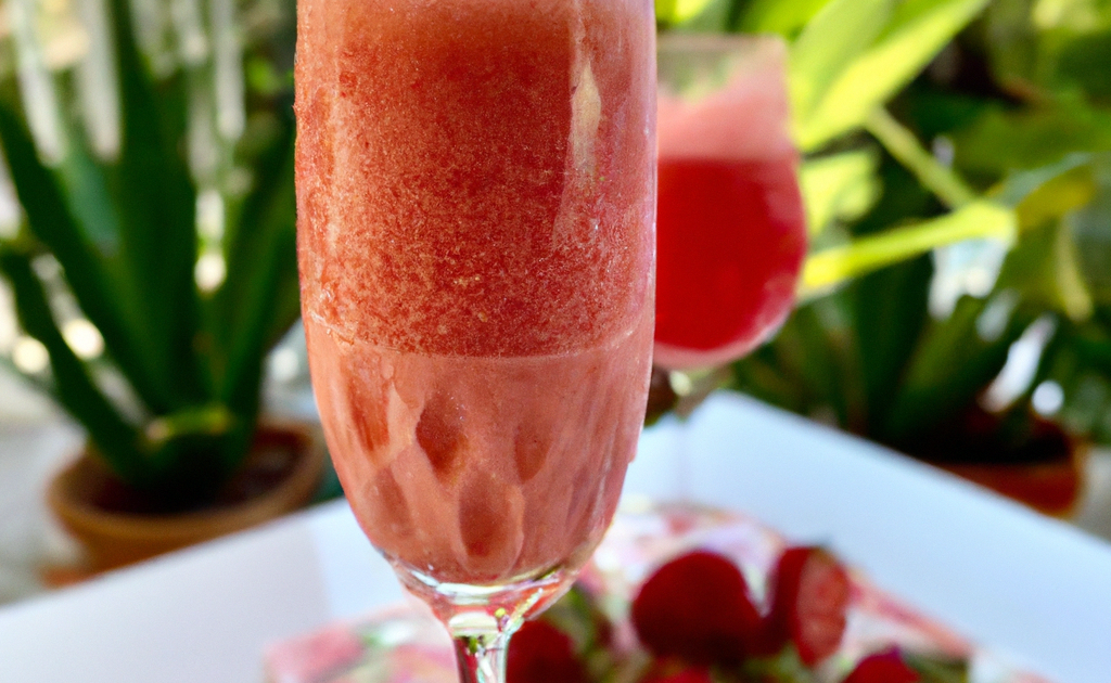 Recette Jus de fraise glacé au rosé - 750g.com