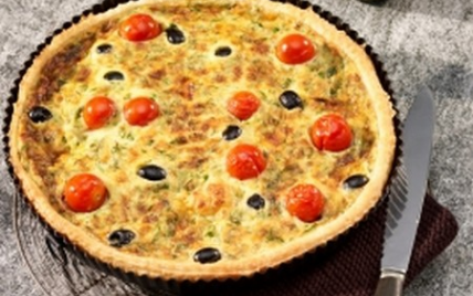 Recette Quiche aux olives et gruyère AOC - 750g.com