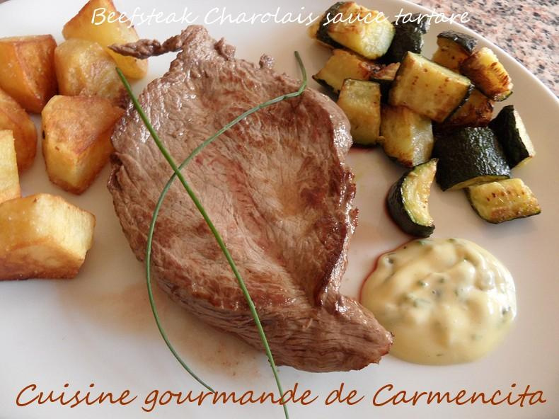 Recette Beefsteak Charolais à la sauce tartare ou Ravigotte - 750g.com