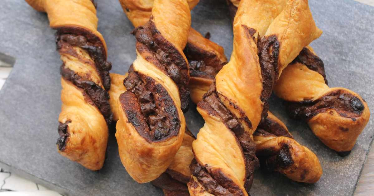 Recette Torsades au Nutella et pépites de chocolat - 750g.com