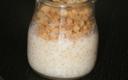 Recette Tapioca au lait de coco et crumble aux 4 épices - 750g.com