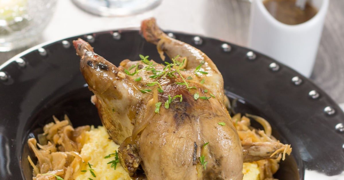 Recette Perdrix au Xérès, cannelle et laurier et sa polenta crémeuse au ...