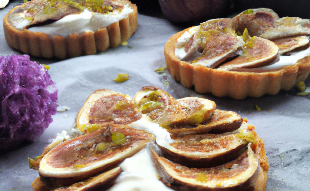 Recette - Tartes aux figues violettes, nougat et crème d'amande - 750g.com