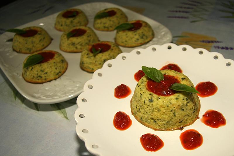 Recette Petite mousse de courgettes et son coulis de poivrons au ...