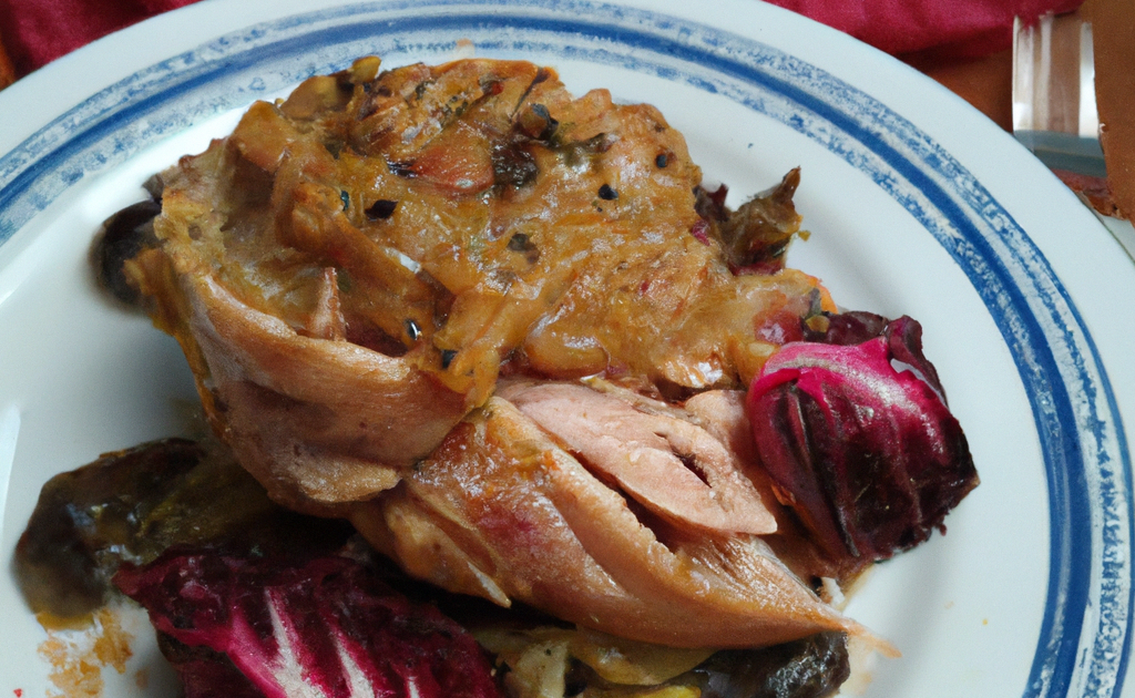 Recette - Dinde chaponnée au chou rouge - 750g.com