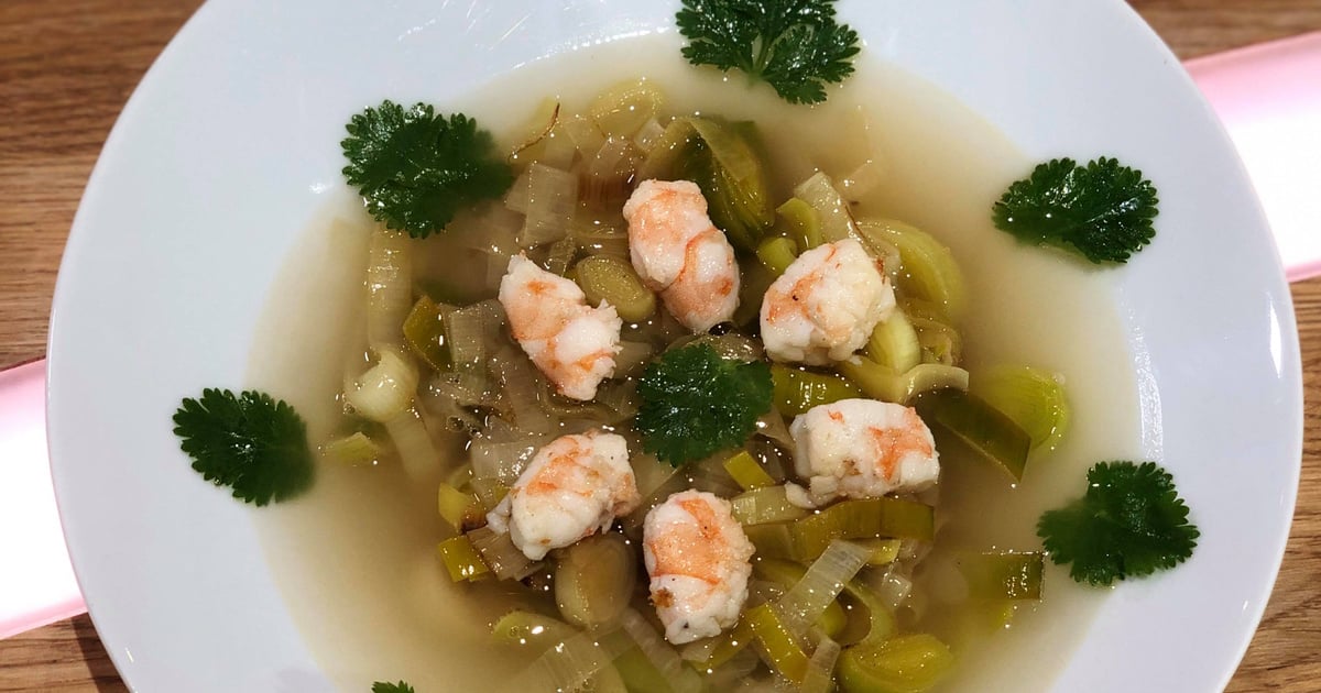 Recette Nage de crevettes à la citronnelle - 750g.com