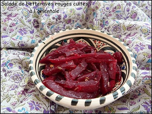 Recette Salade de betteraves rouge cuites à l'orientale - 750g.com