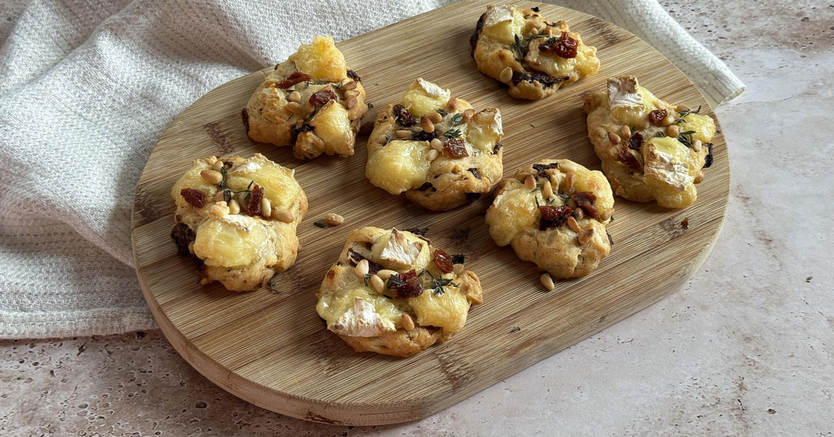 Recette Cookies camembert / tomates séchées - 750g.com