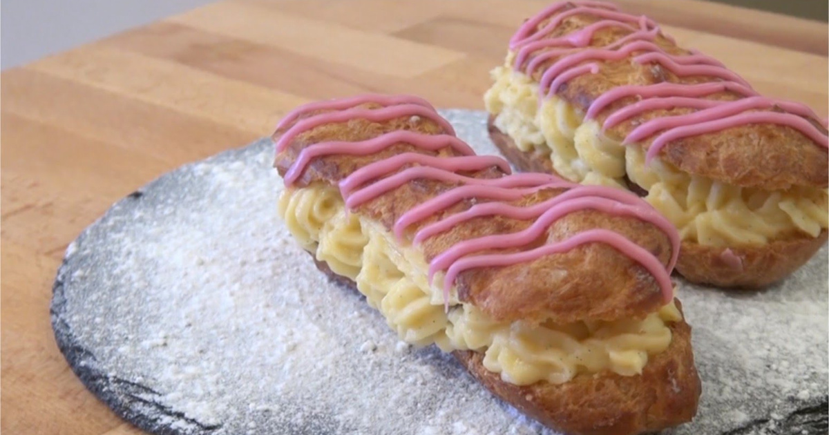 Recette Éclairs roses bonbon - 750g.com