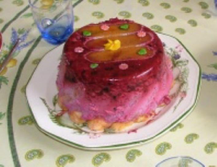 Recette Charlotte mousse de chocolat blanc, lait de coco et fruits ...