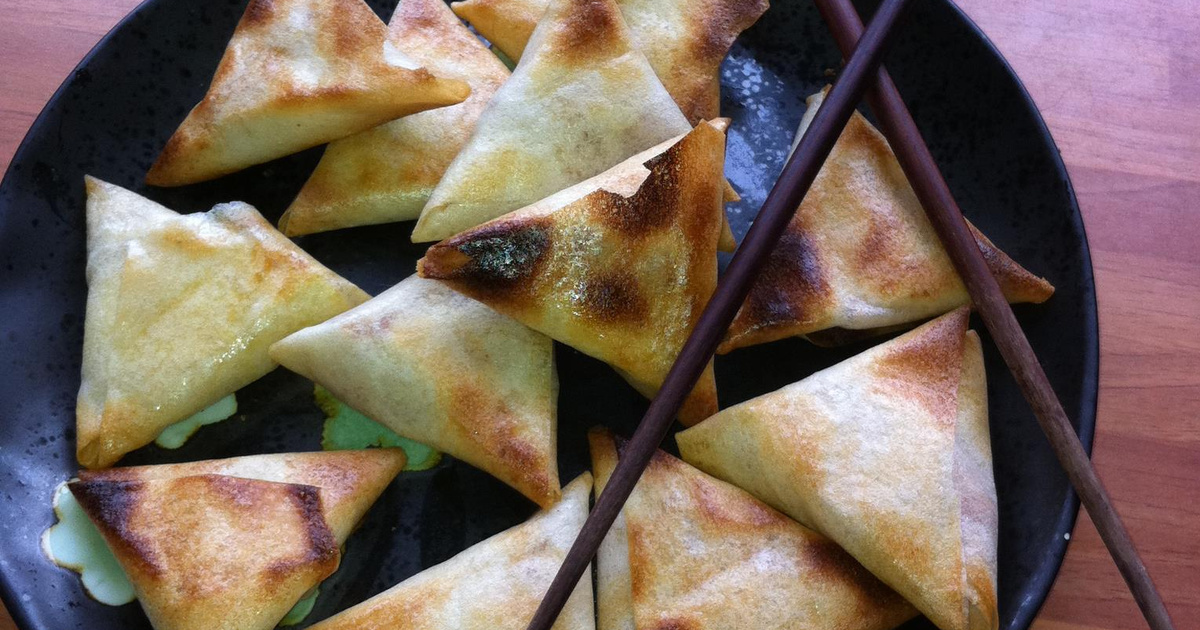 Recette Samoussa poireaux roquefort - 750g.com