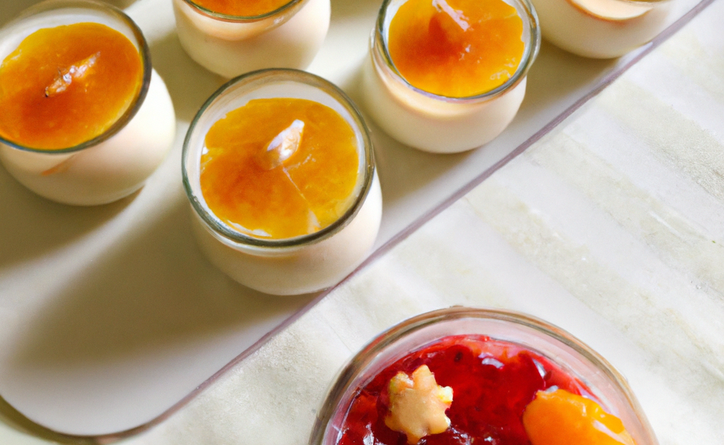 Recette Verrines de panna cotta à la confiture de clémentines - 750g.com
