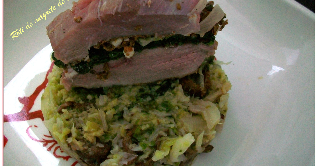 Recette Rôti de magrets de canard farci - 750g.com