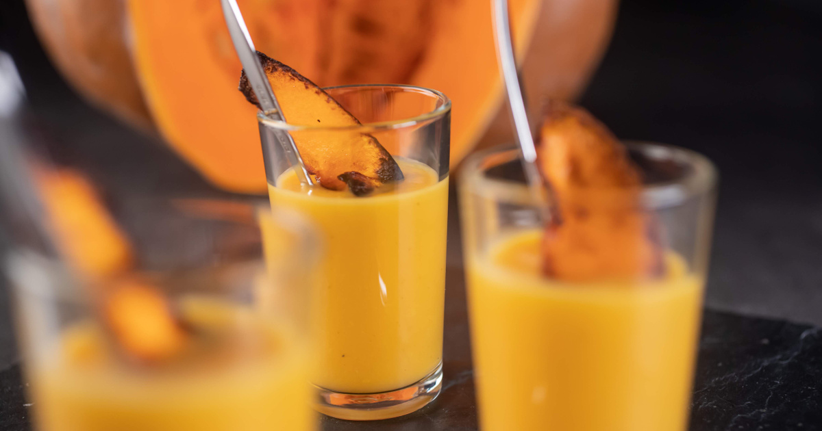 Recette Verrines de velouté de potiron bio du Lot - 750g.com