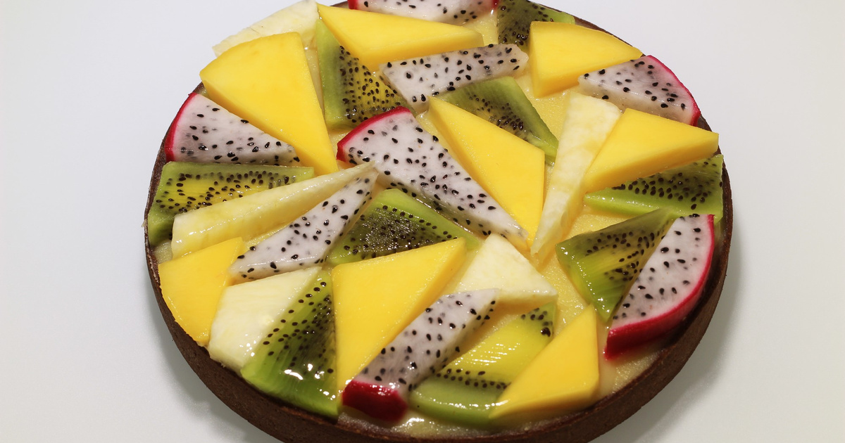 Recette Tarte graphique aux fruits - 750g.com