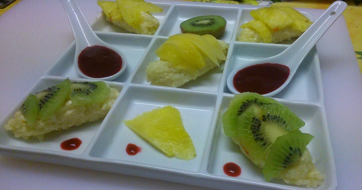 Recette Sushi au lait de coco et fruits exotiques - 750g.com