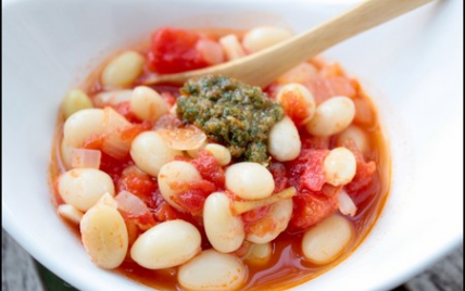 Recette Haricots coco frais au pesto fantaisiste - 750g.com