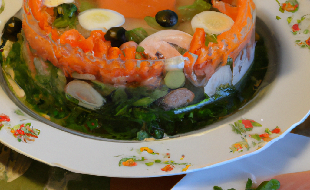 Recette Aspic de saumon et ses légumes - 750g.com