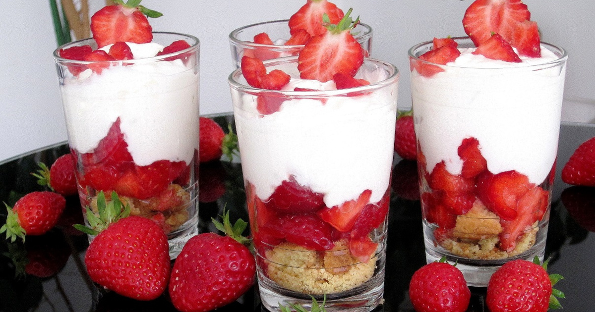 Recette - Trifle aux fraises gourmand | 750g