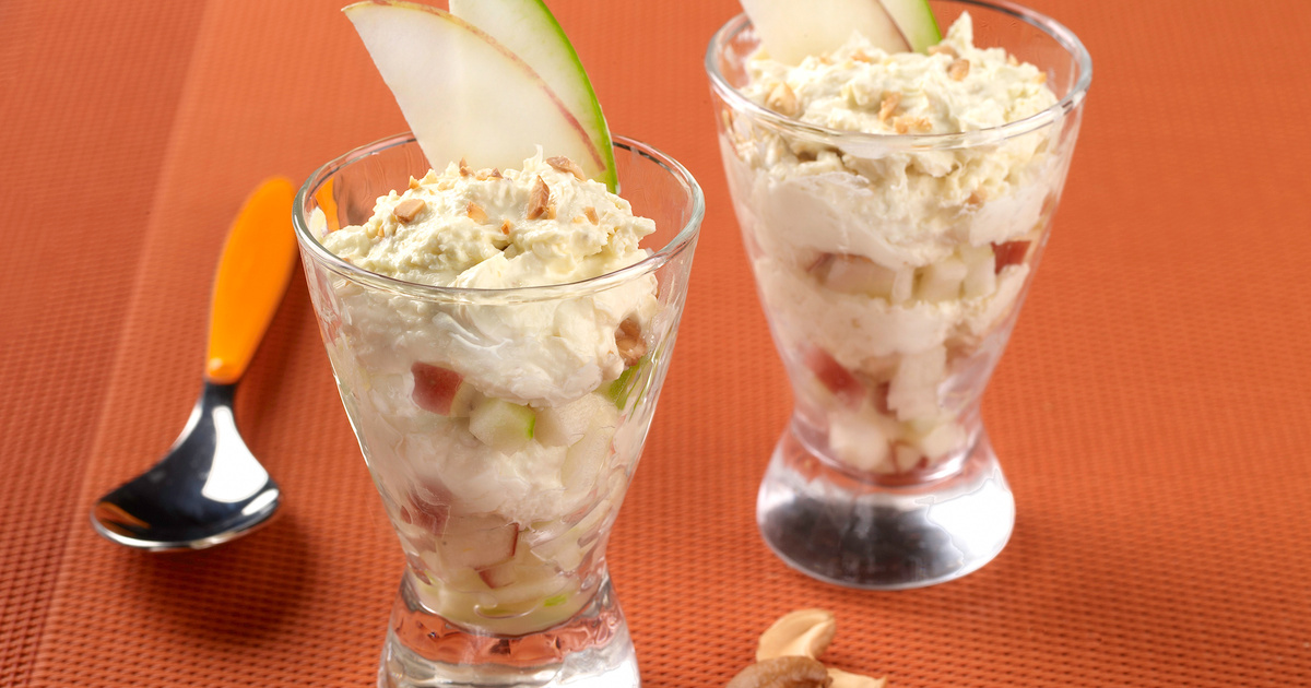 Recette Verrine crabe-asperges aux deux pommes et noix de cajou - 750g.com