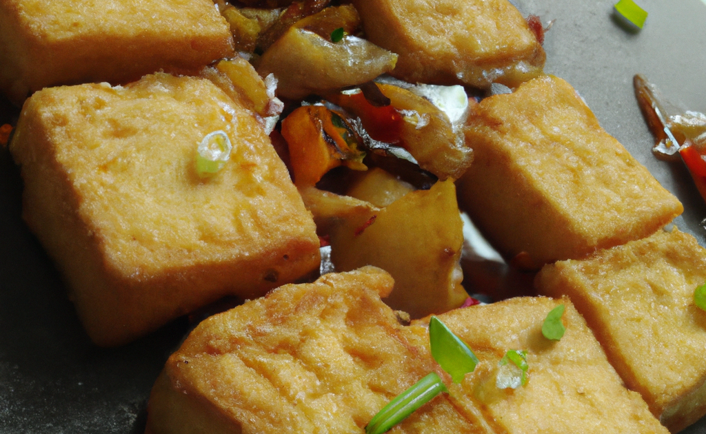 Recette - Tofu frit, mariné au gingembre en vidéo - 750g.com