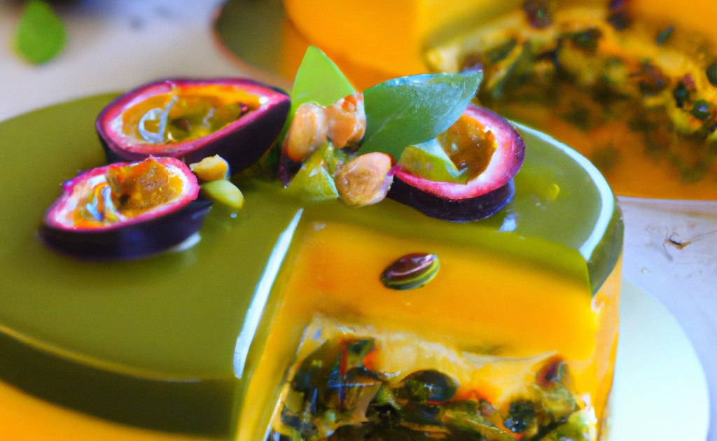 Recette - Entremets aux fruits de la passion et pistache en vidéo ...