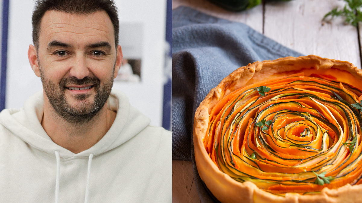Entrée de Noël : Cyril Lignac partage sa recette de tarte “Jardin d’hiver” qui se prépare comme ...