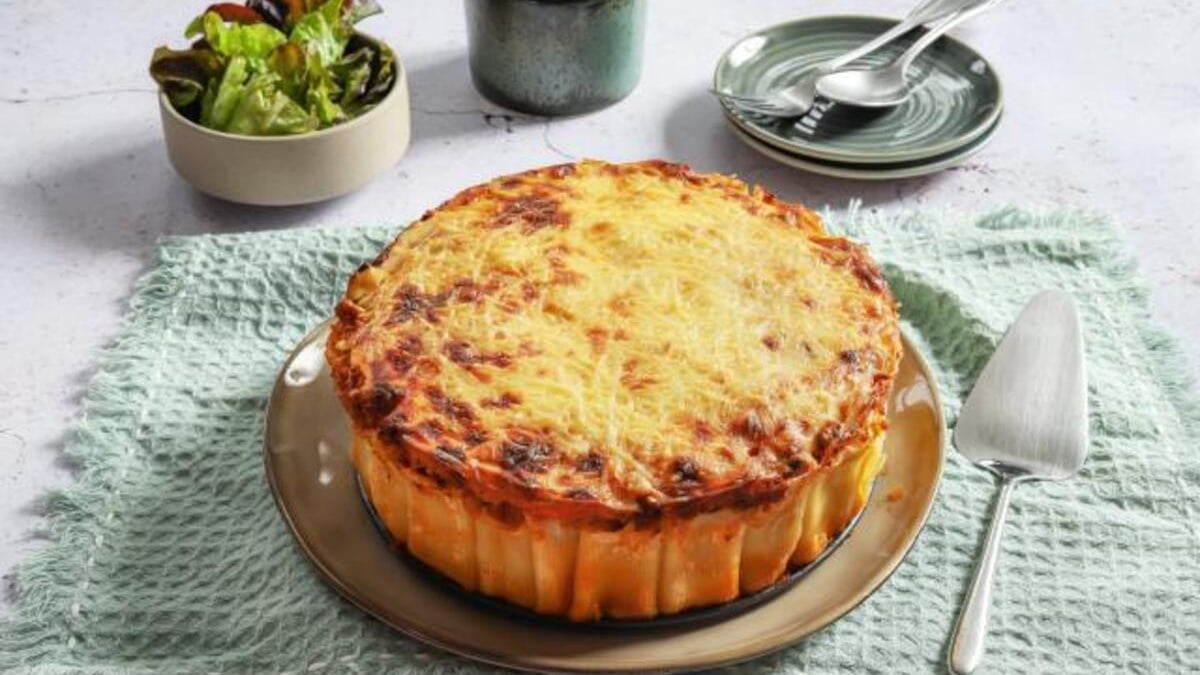 Je cuisine ce week-end : cette recette de gâteau de rigatoni à la bolognaise va vous régaler ...