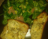 Recette Toast de chèvre chaud au miel et tartare de pomme granny menthe ...